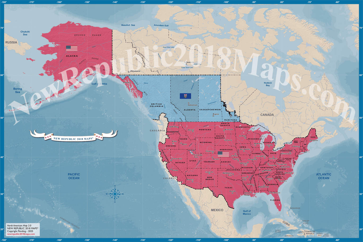 North American Map 3.0 » New Republic 2018 Maps