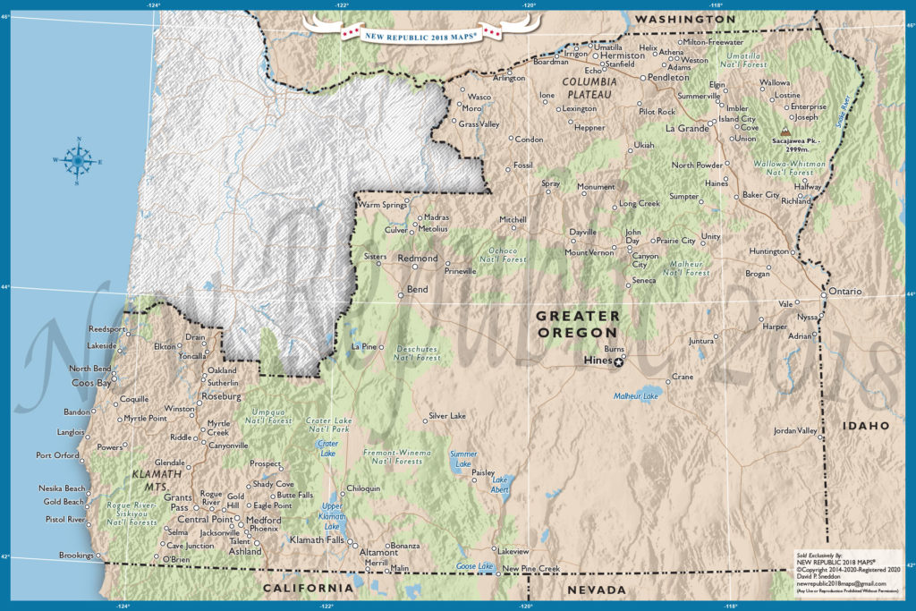 East Oregon Map » New Republic 2018 Maps